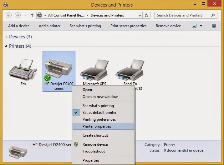 Cara Mudah Sharing Printer Windows 8.1