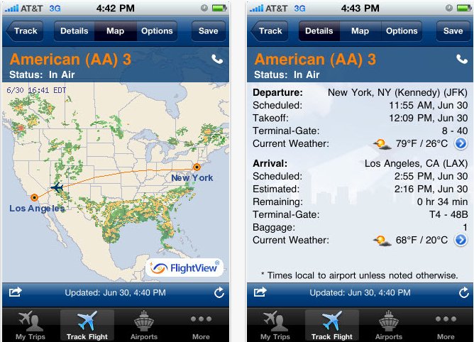 Flight Tracker and Airport Delay Status Check in iPhone Apps ~ Digital ...