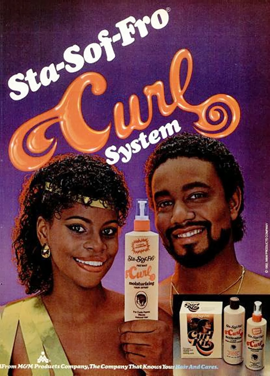 Black Ethnic Advertising / Magazine Covers: Advertising, Hair 1