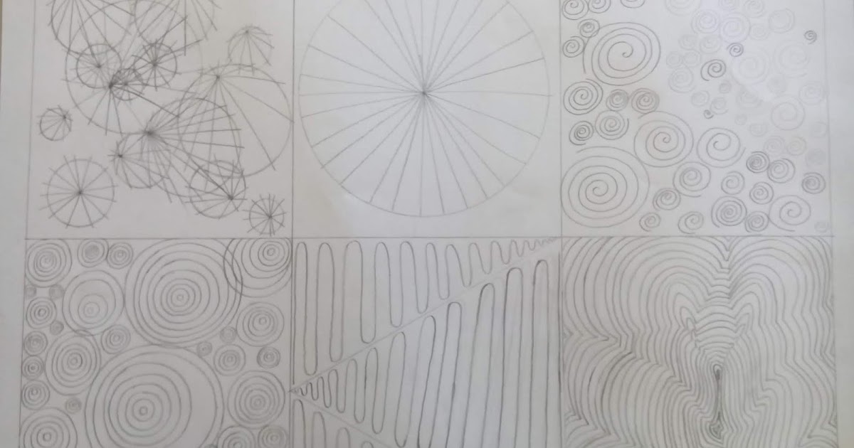 Segundo semestre en artes visuales : Ejercicio de lineas y circulos