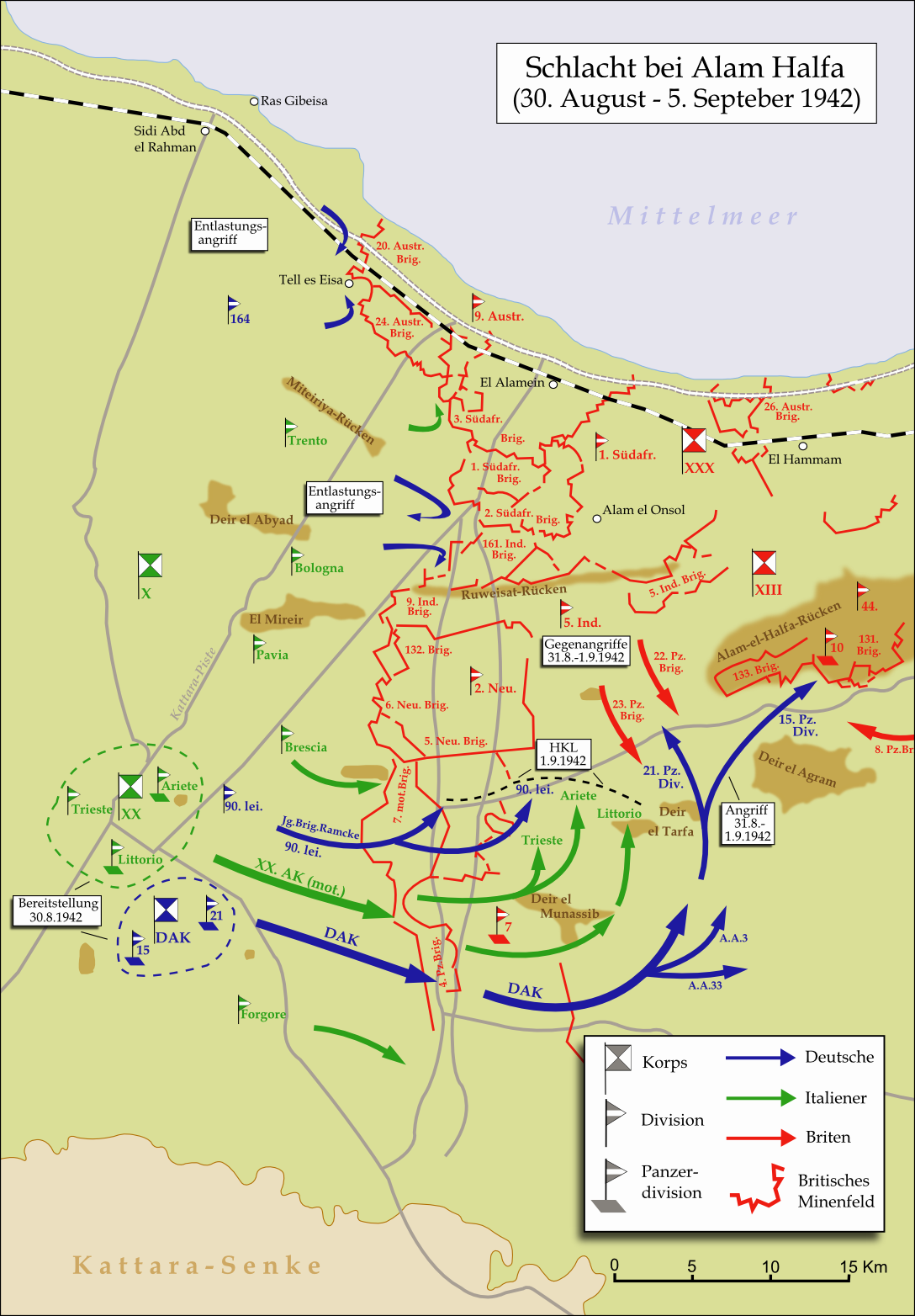 Africa – Axis and Allied : Battle of Alam Halfa, (31 August–7 September ...