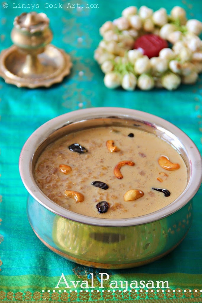 Aval Payasam in Jaggery/ Red Aval Payasam/ Rice Flakes Payasam/ Poha ...
