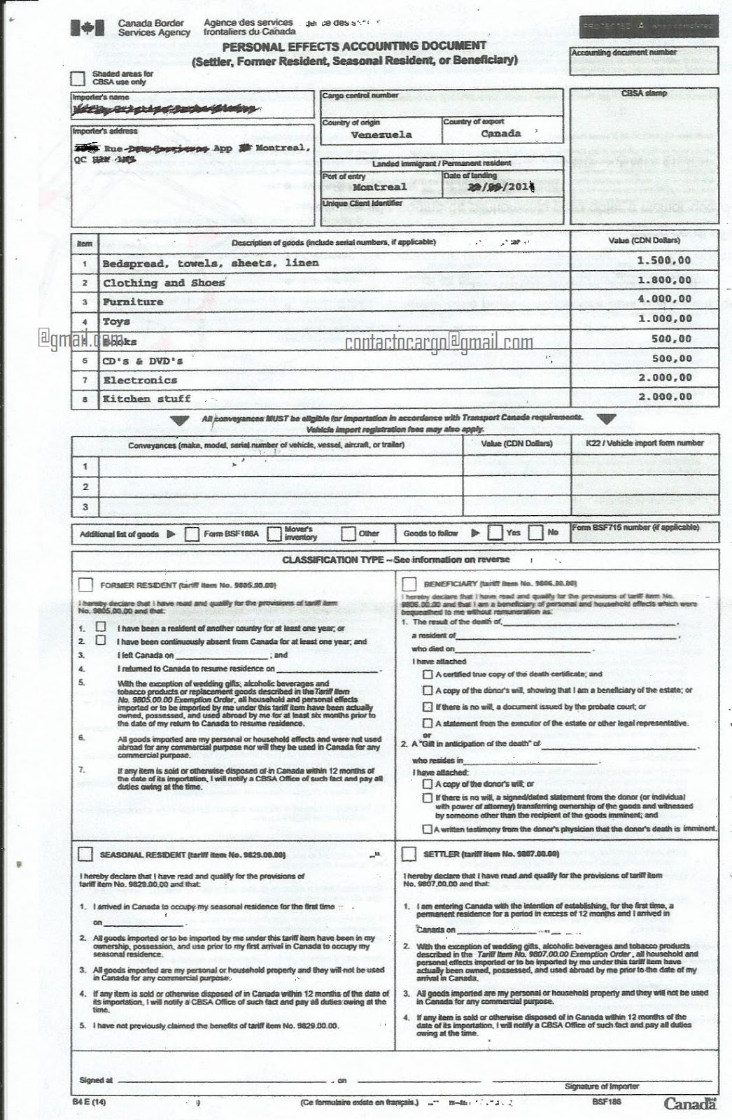 Exceso De Equipaje Oficialmente Las Formas B4 Y B4a Pasan A Llamarse