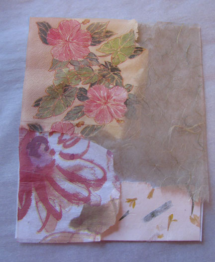 Delicate papers for mixed media collage and quilting