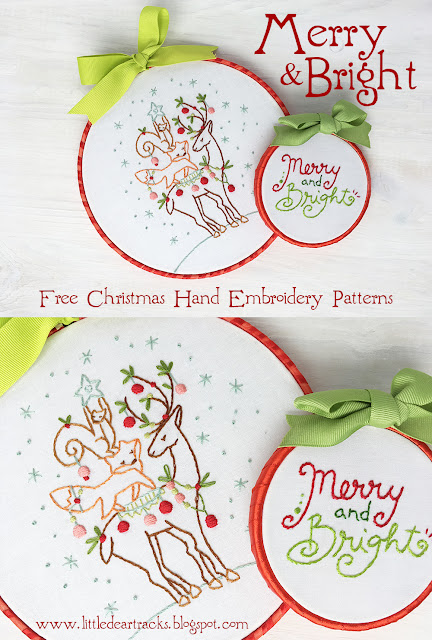 little dear tracks: Free Christmas Embroidery patterns