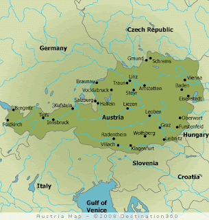 Mapa Politico de Austria