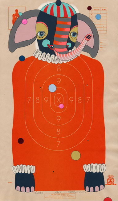 Jennifer Davis Art: Custom Hand-Painted Paper Shooting Targets