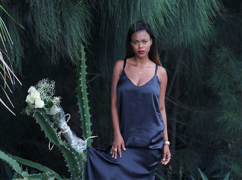 Dadou~Chic: Black Silk Dress