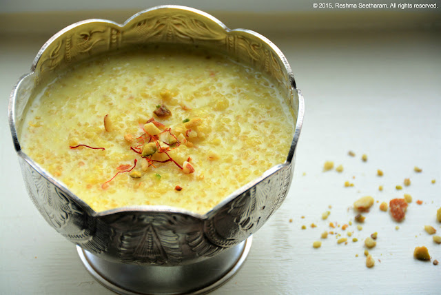 Quinoa phirni/kheer recipe
