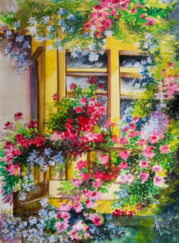 Historia y evolución de la pintura artística : PINTURA: PAISAJES ACUARELA