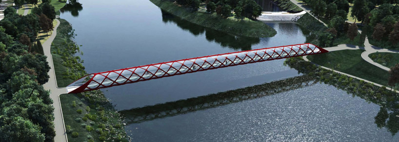 Weaving in Architecture: Peace Bridge by Santiago Calatrava