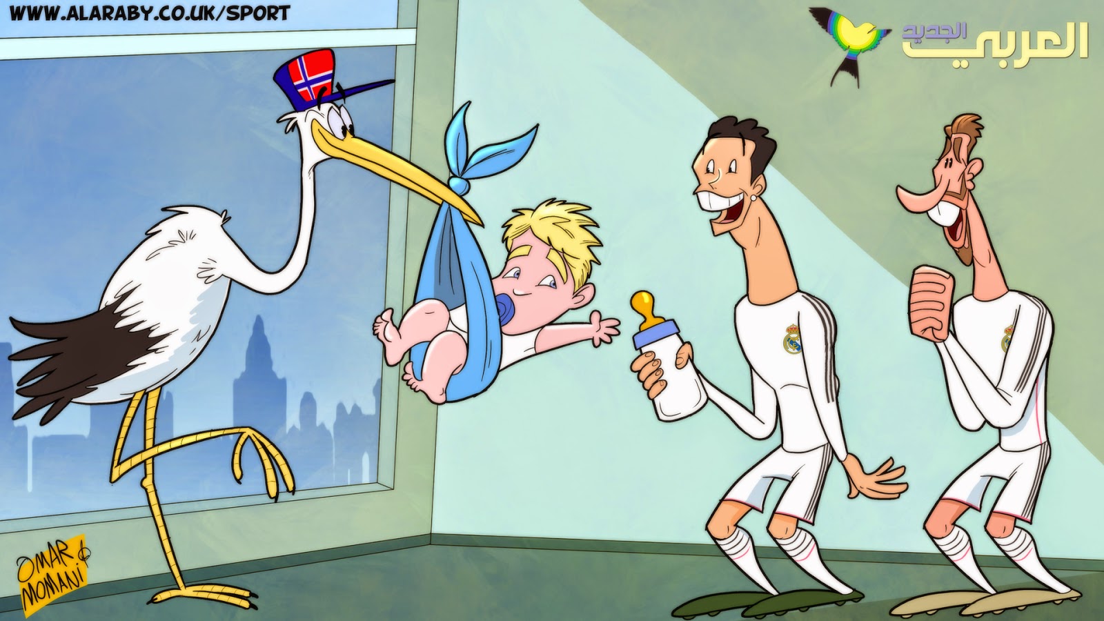 Omar Momani cartoons: Martin Odegaard