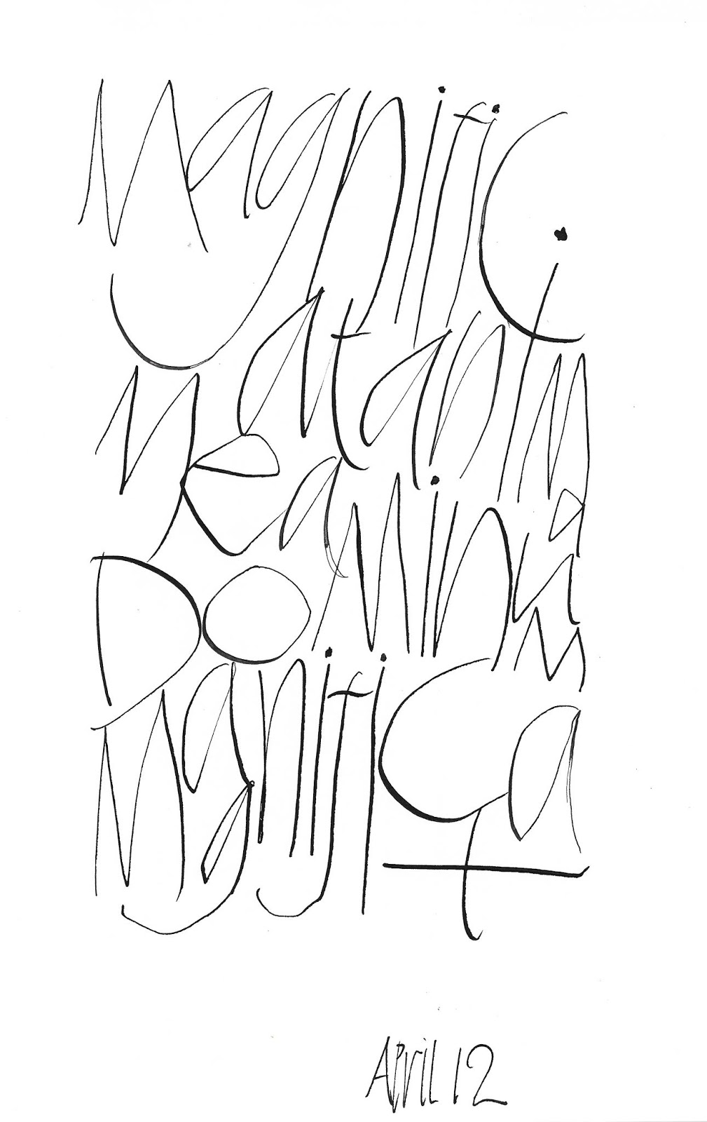 Art With a Needle: Calligraphy update -- my new pen 1