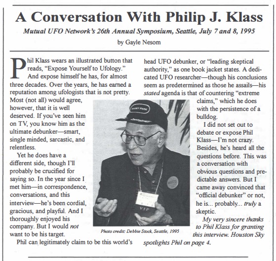 Blue Blurry Lines: Philip Klass on the Cash-Landrum UFO case