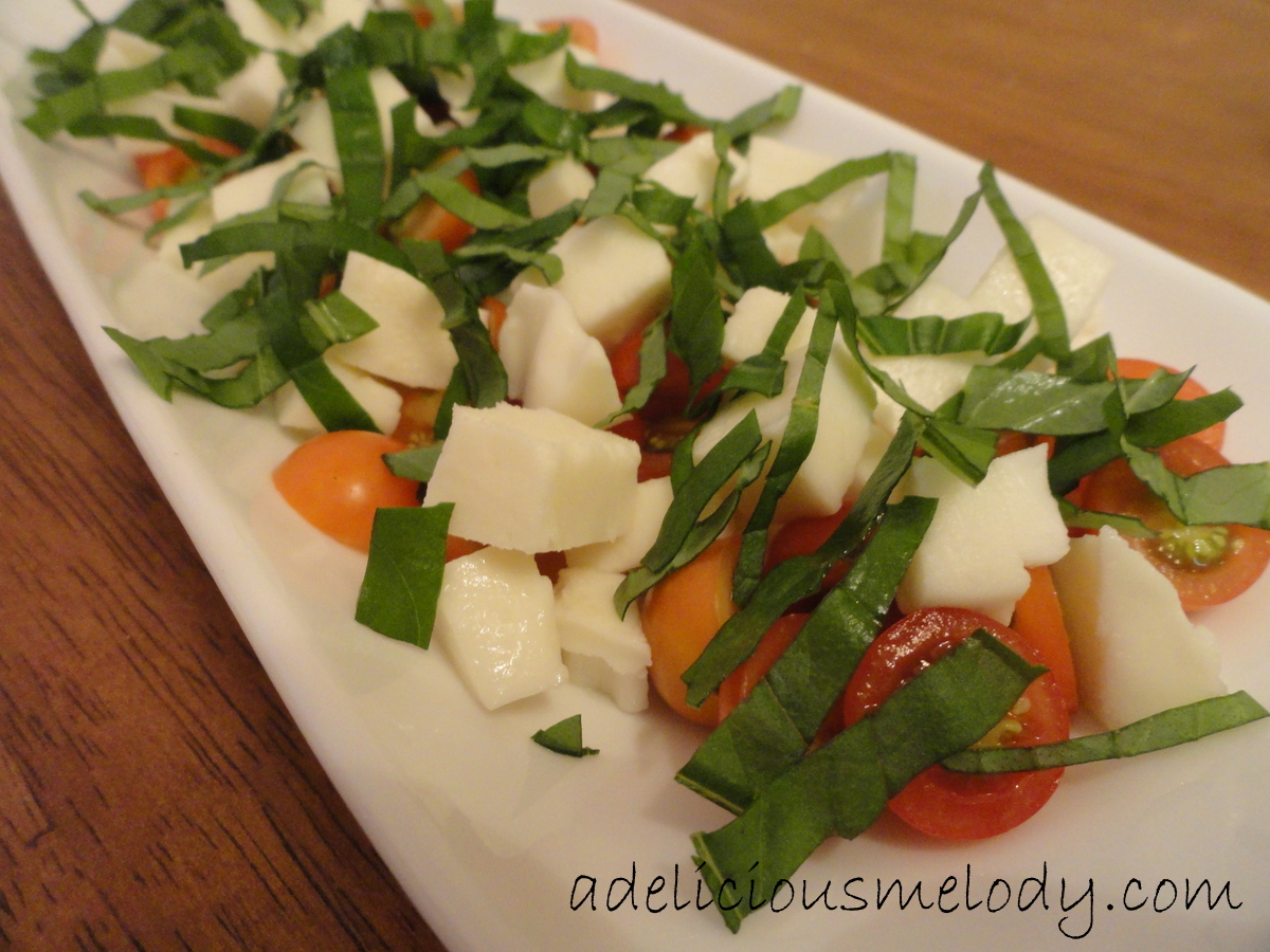 A Delicious Melody: Mini Caprese Salad