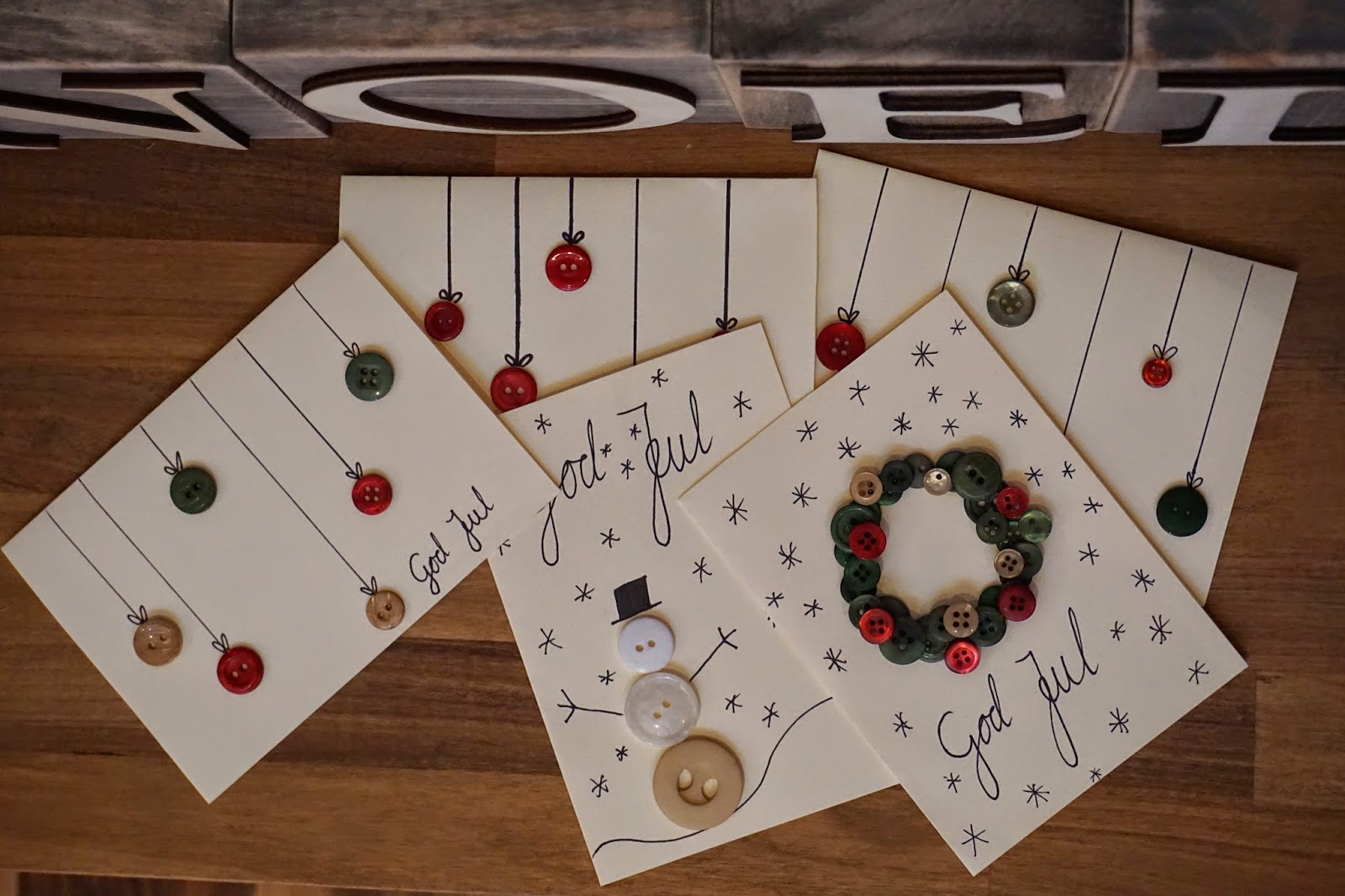 DIY julekort - smågodt