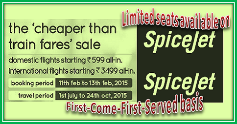 Cheaper than train..! SpiceJet offers tickets starting at Rs 599 ...