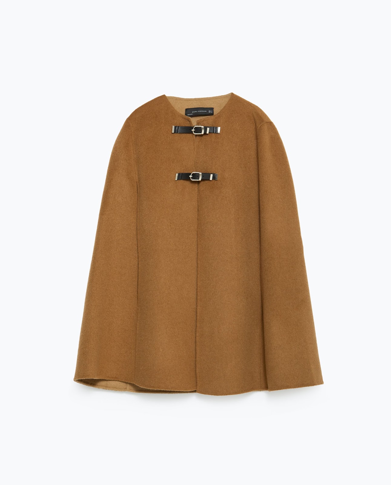 É ZARA! Casaco Lã Tipo Capa da Hillary Duff - ZAREAR