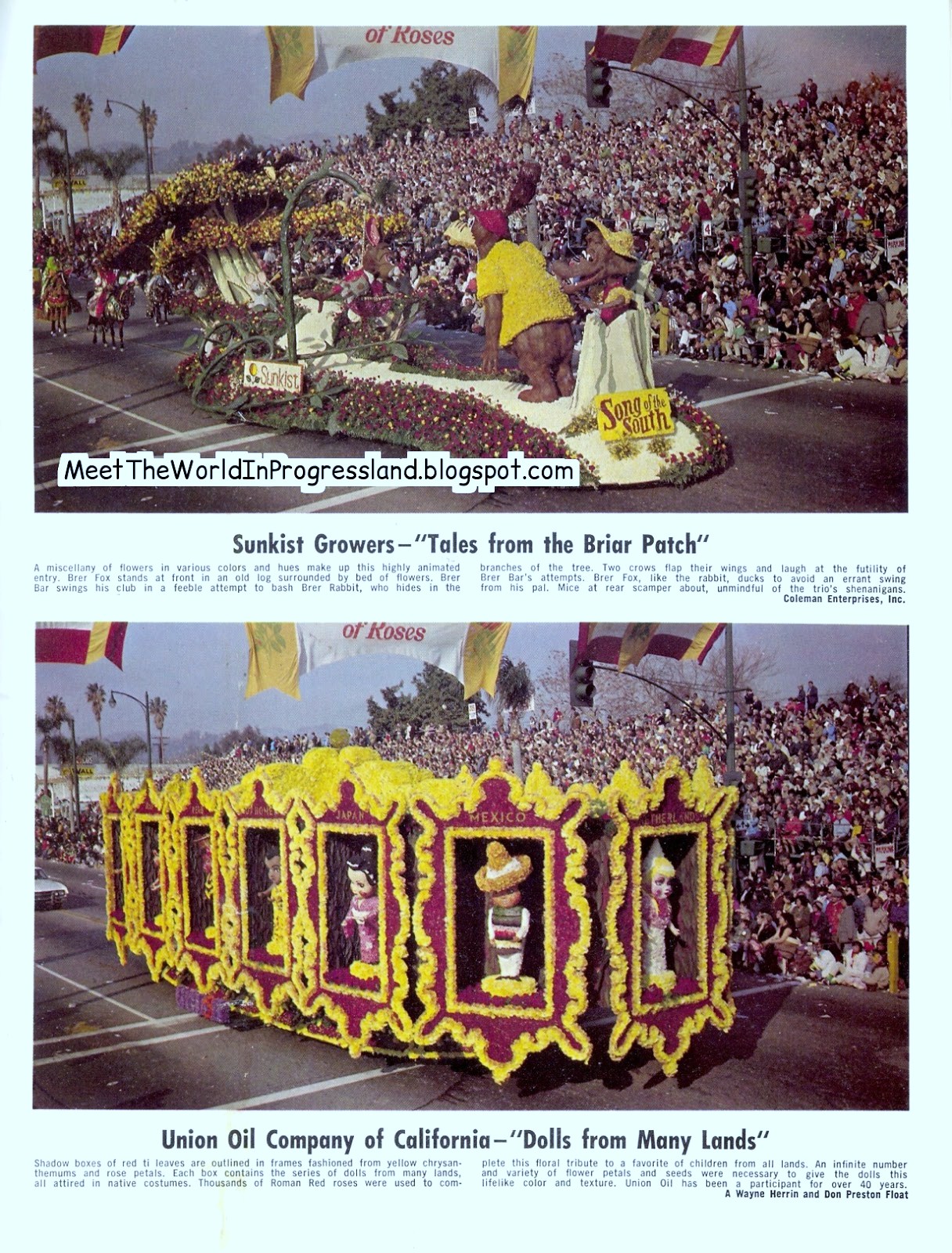 Meet The World: The 1971 Tournament of Roses Parade (Disney, Knott's ...