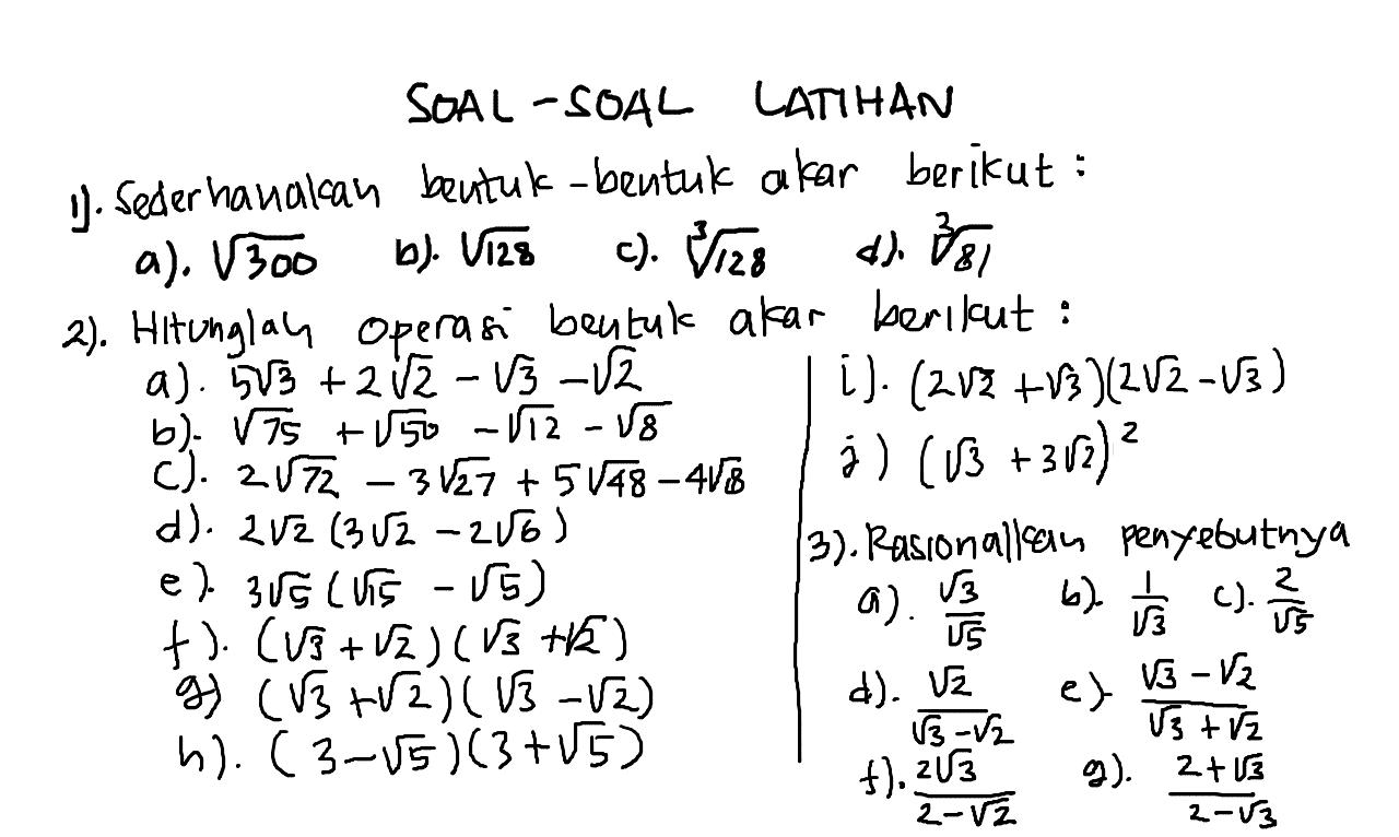 Bentuk Akar (2) - Matematika Online