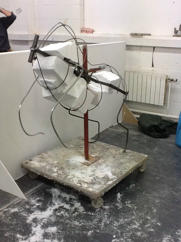 Fabric Pig Snouts: Bull Frog Armature for Sculpting