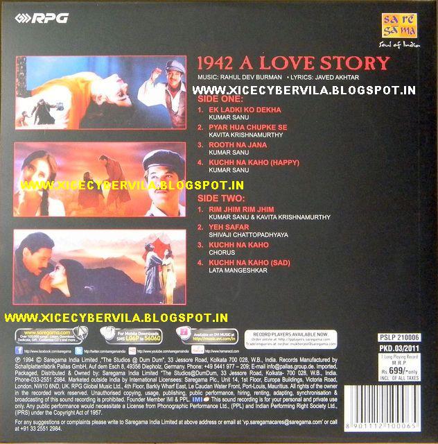 COLLEGE PROJECTS AND MUSIC JUNCTION: 1942 A LOVE STORY (1994) / OST ...