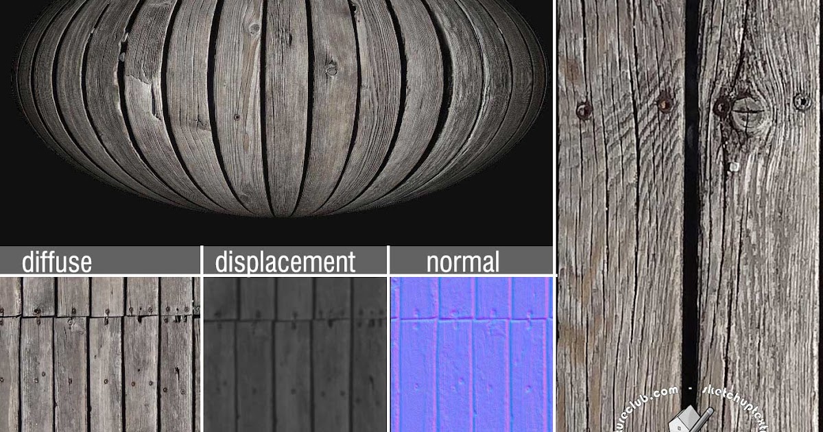 SKETCHUP TEXTURE: Fantastic new old wood decking textures seamless