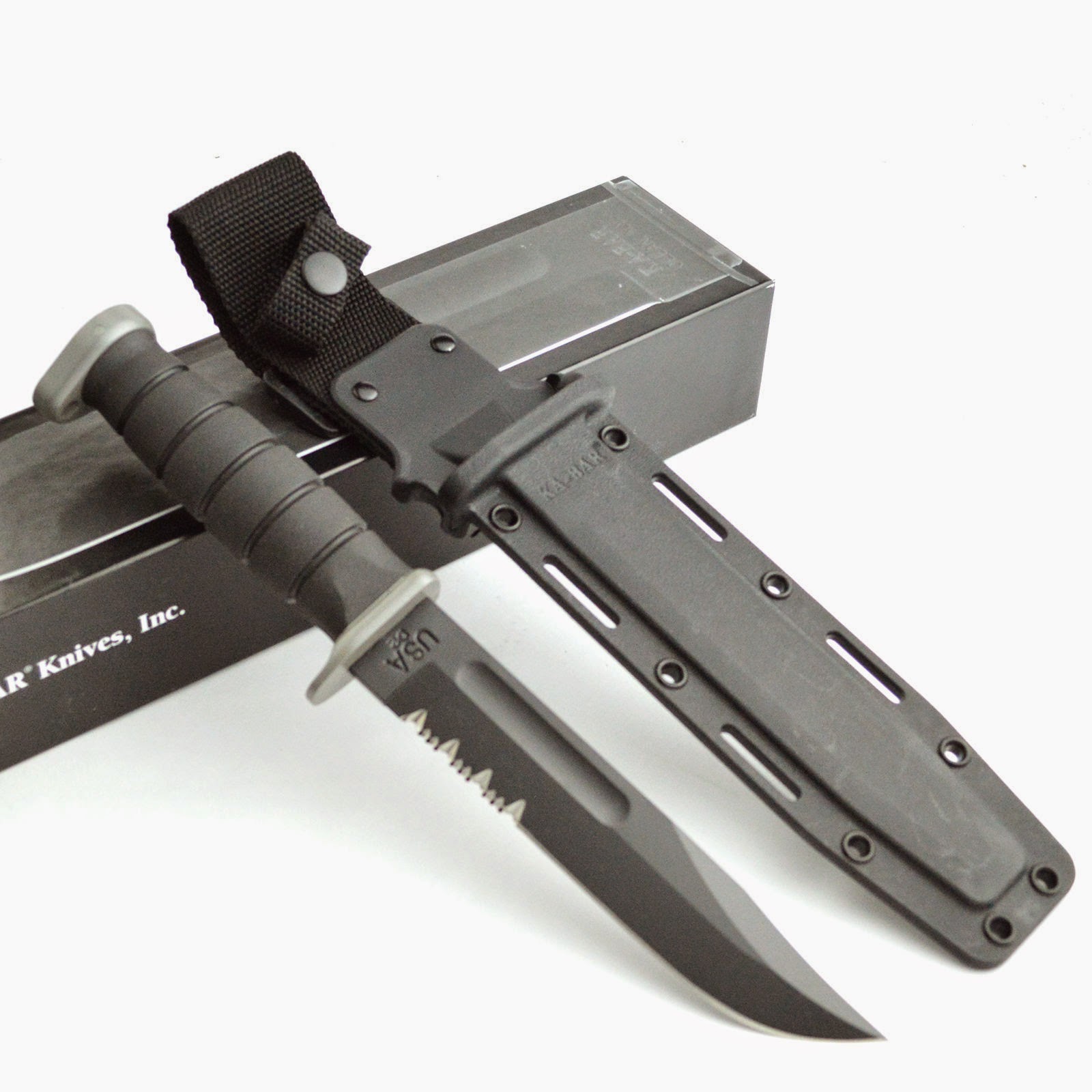 Ka Bar D2 Part Serrated Fighting Knife