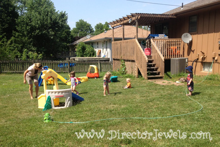 Director Jewels: Backyard Sprinkler Party Fail {Summer Bucket List 2013}