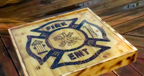 One Eyed Annie's: Firefighters side table