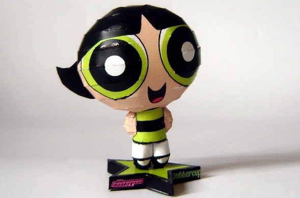 Powerpuff Girls Papercraft Model - PAPEROX FREE PAPERCRAFT