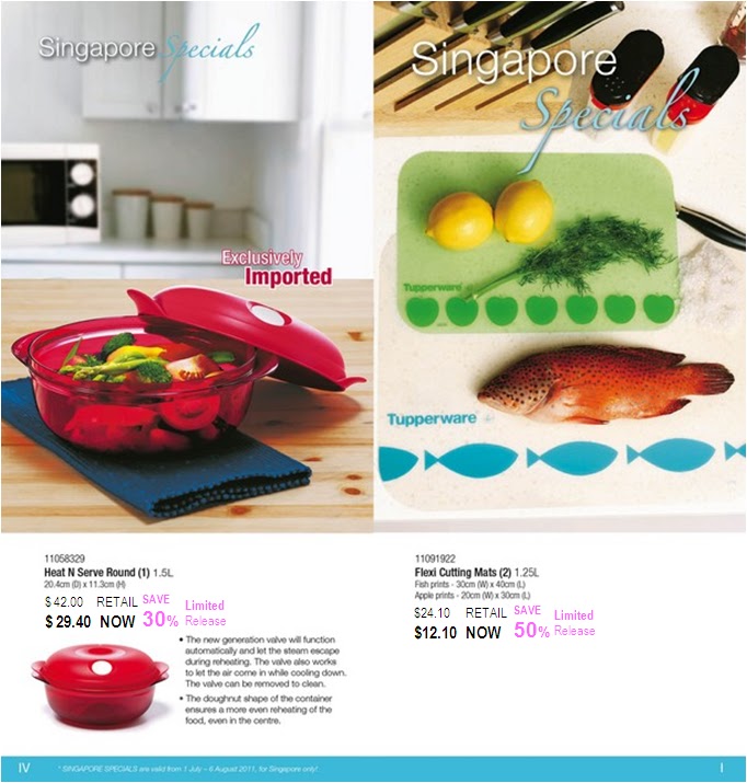 Tupperware Brands - Online Order: Catalogue Specials (Singapore)
