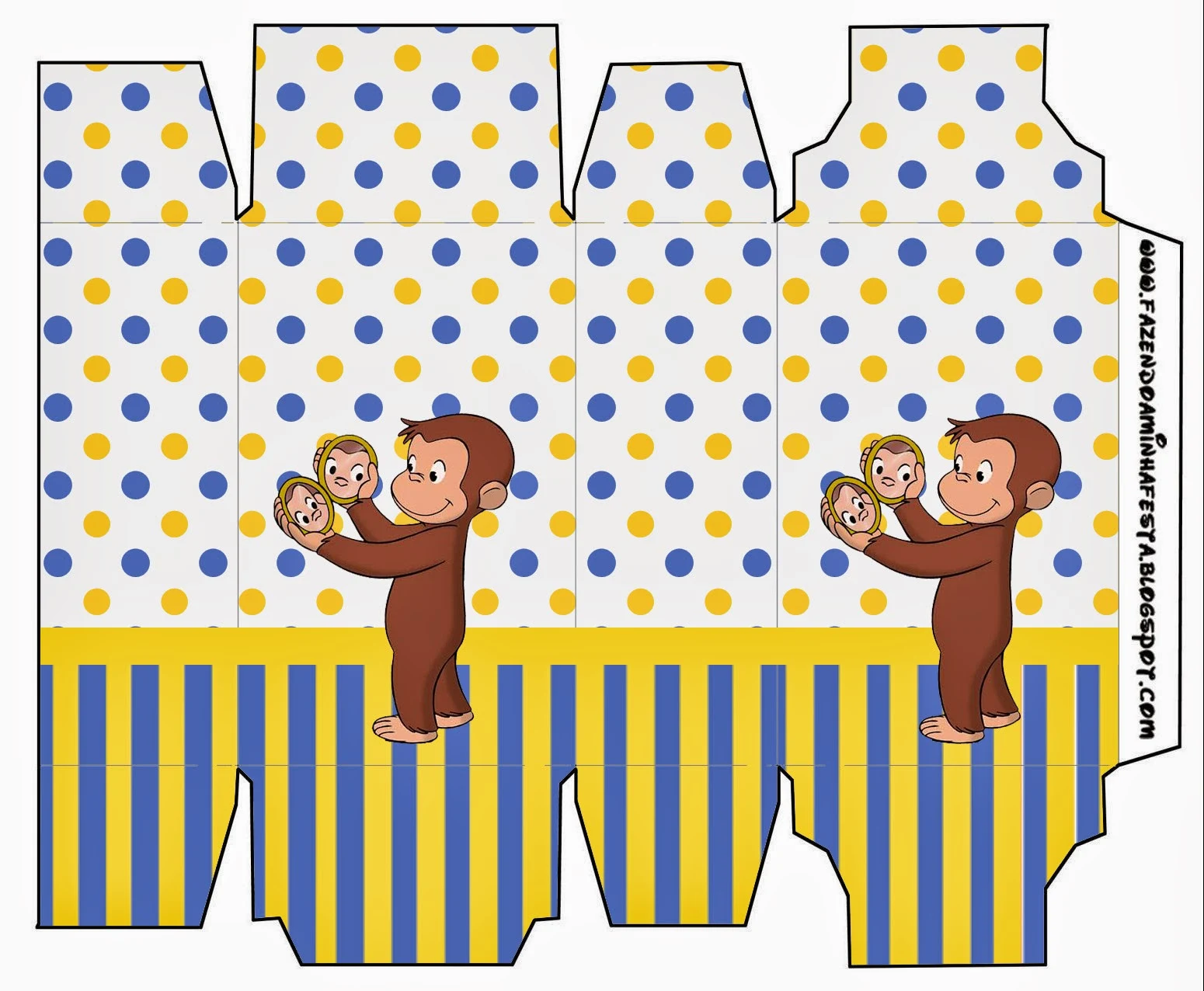 Curious George: Free Printable Boxes. - Oh My Fiesta! in english