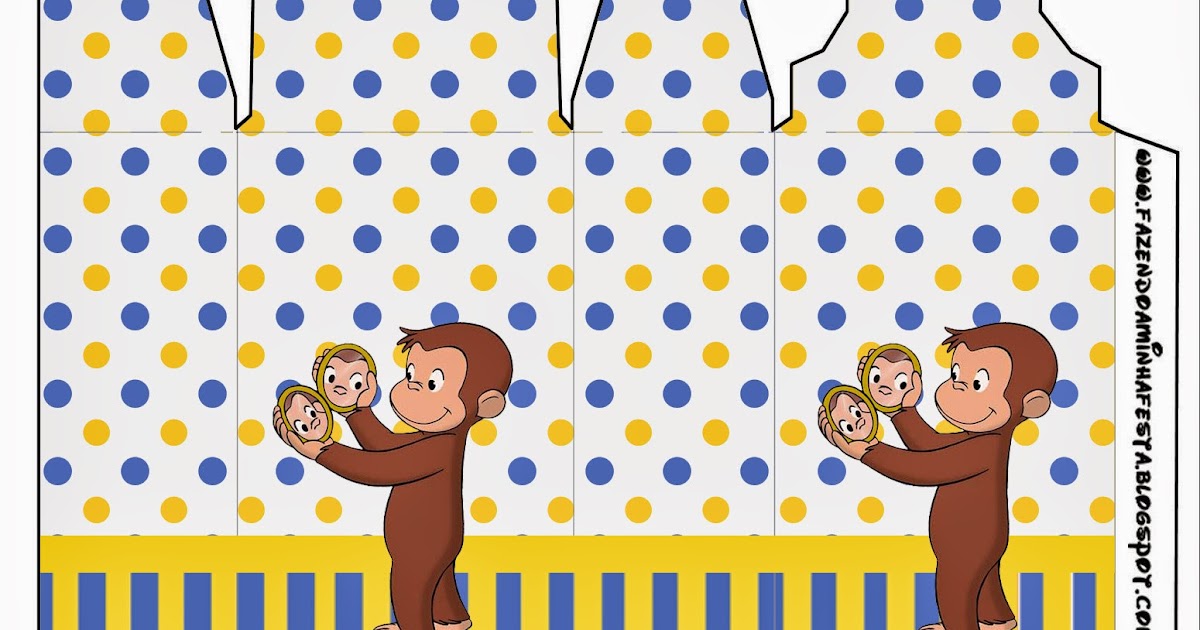 Curious George: Free Printable Boxes. - Oh My Fiesta! in english
