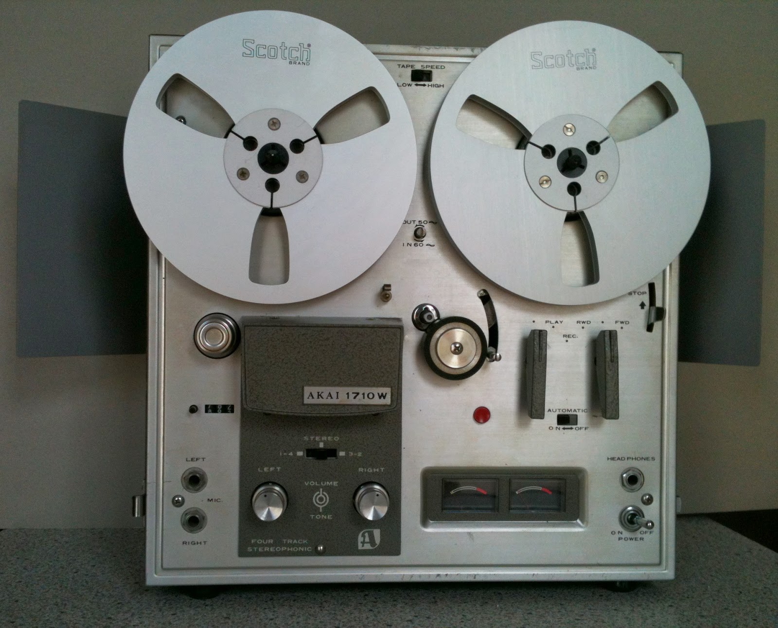Old Turntables: AKAI 1710W reel to reel