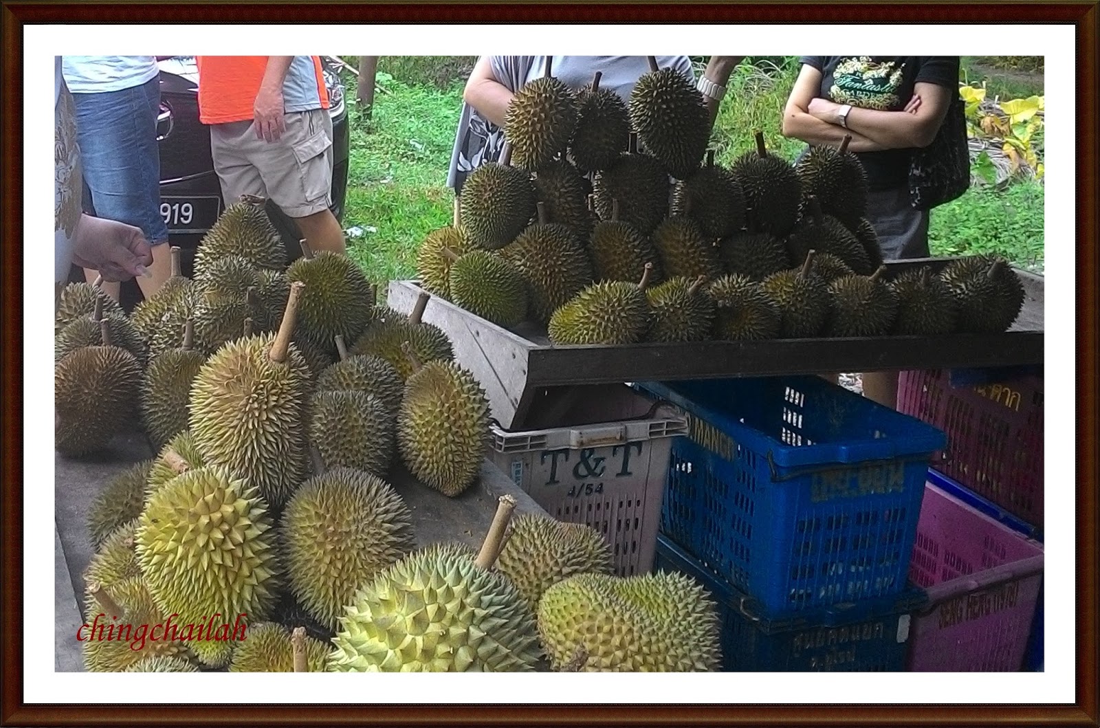 Simple Living In Nancy: Stopping By The Roadside For Fresh Durian Snack.