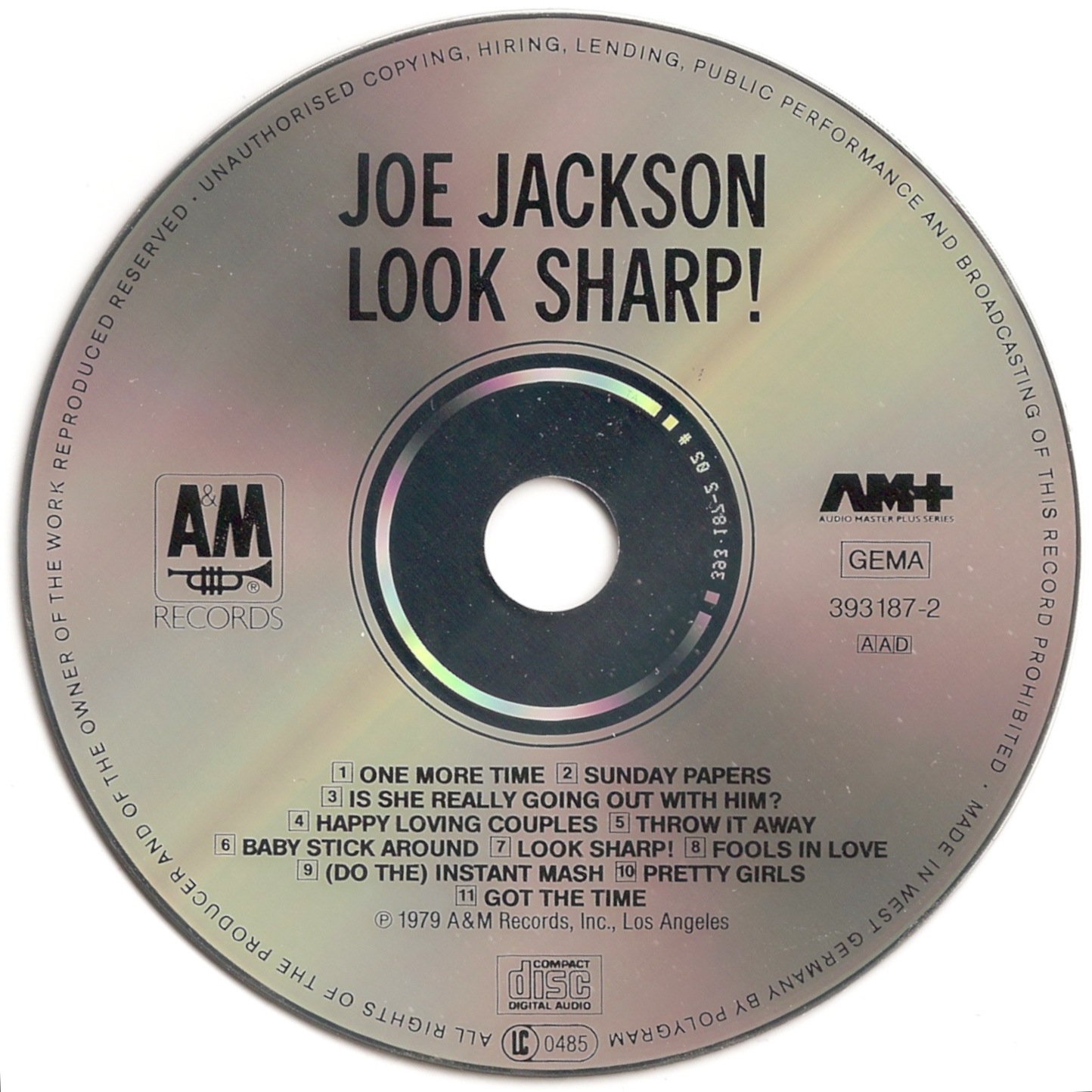 The First Pressing CD Collection: Joe Jackson - Look Sharp!