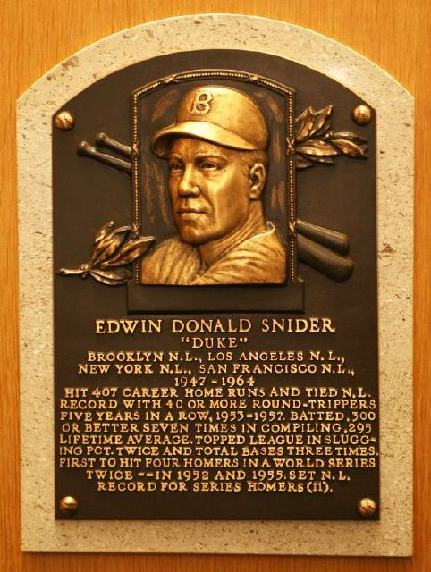 Dodgerbobble: Duke Snider HOF Plaque On Display Tomorrow