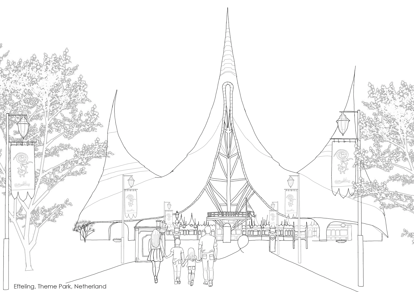 BrassyColoring: Efteling Theme Park