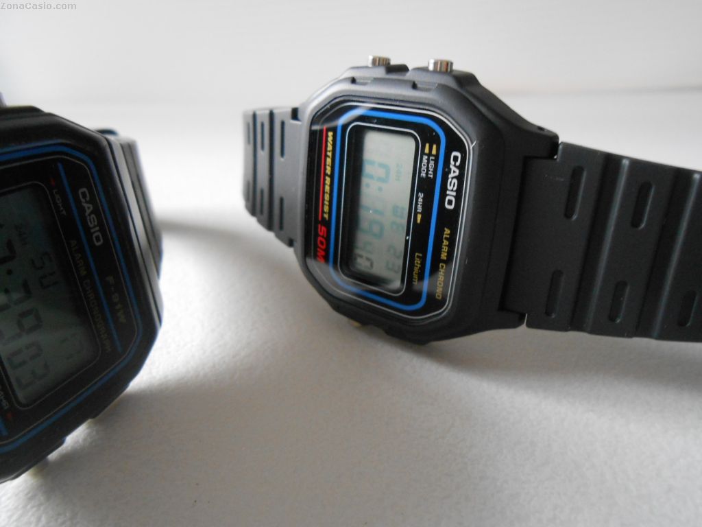 Zona Casio: Comparativa: Casio W-59 VS F-91