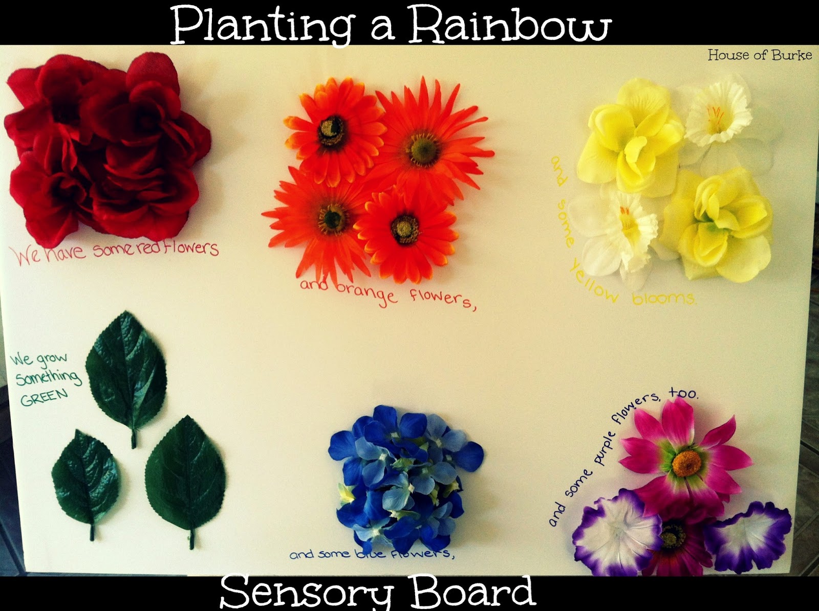 {Guest Post} Planting a Rainbow Sensory Board