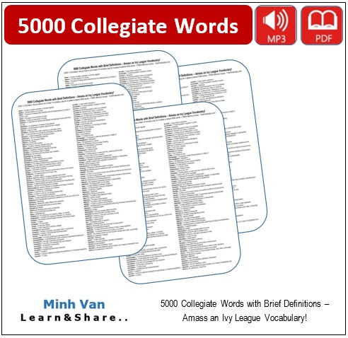 5000 Collegiate Words [Ebook.PDF; Audio.MP3 - Learning English Document ...