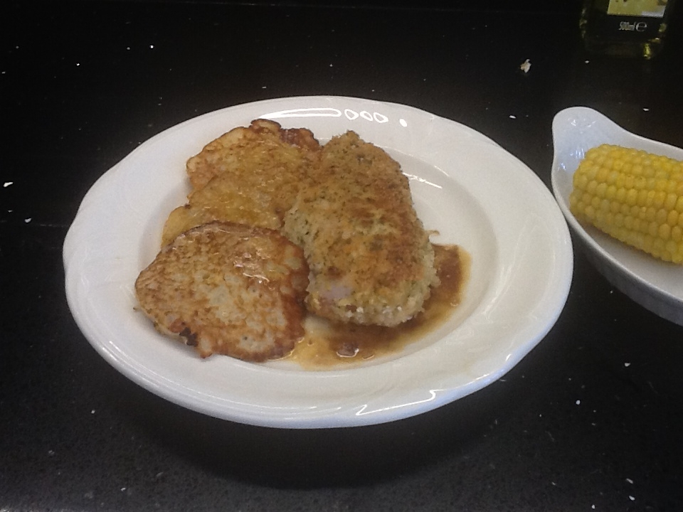 Willie's Daily Dish: Savoury Fried Chicken with Bacon Boxty and Corn on ...
