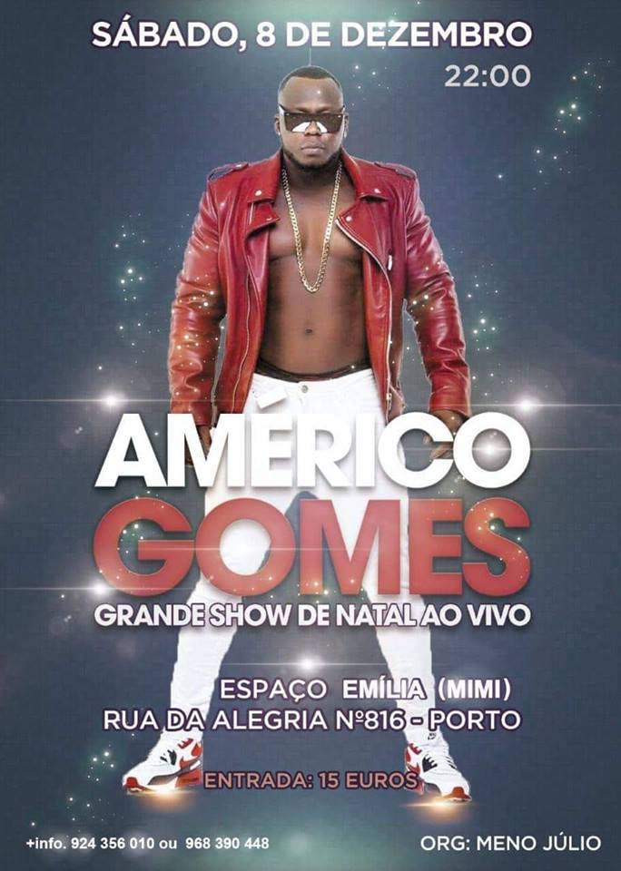 Conosaba do Porto: FINALMENTE, CANTOR GUINEENSE, AMÉRICO GOMES NO PORTO ...