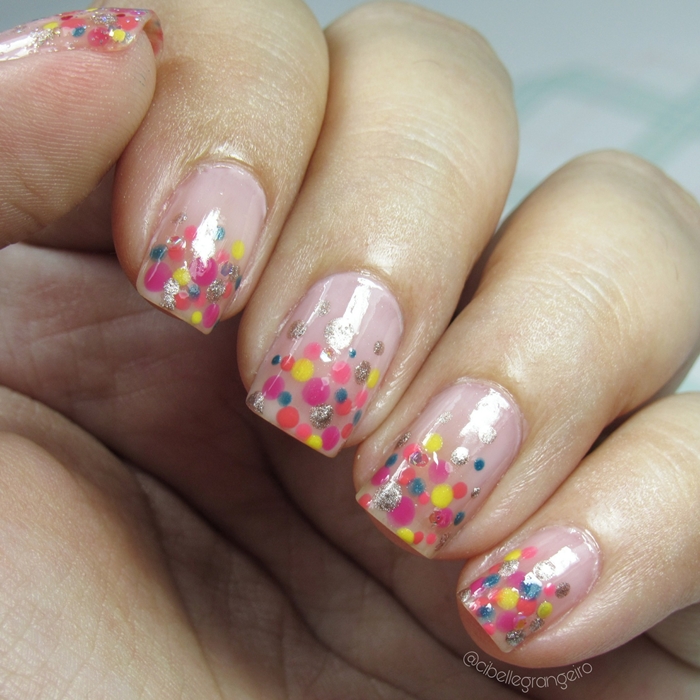Nail Art: Unha de Confete para o Carnaval! - Blog Belle Almeida