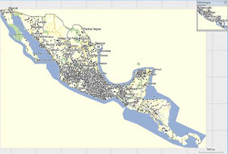 GPSTravelMaps.com: Mexico GPS Map Topo Contour