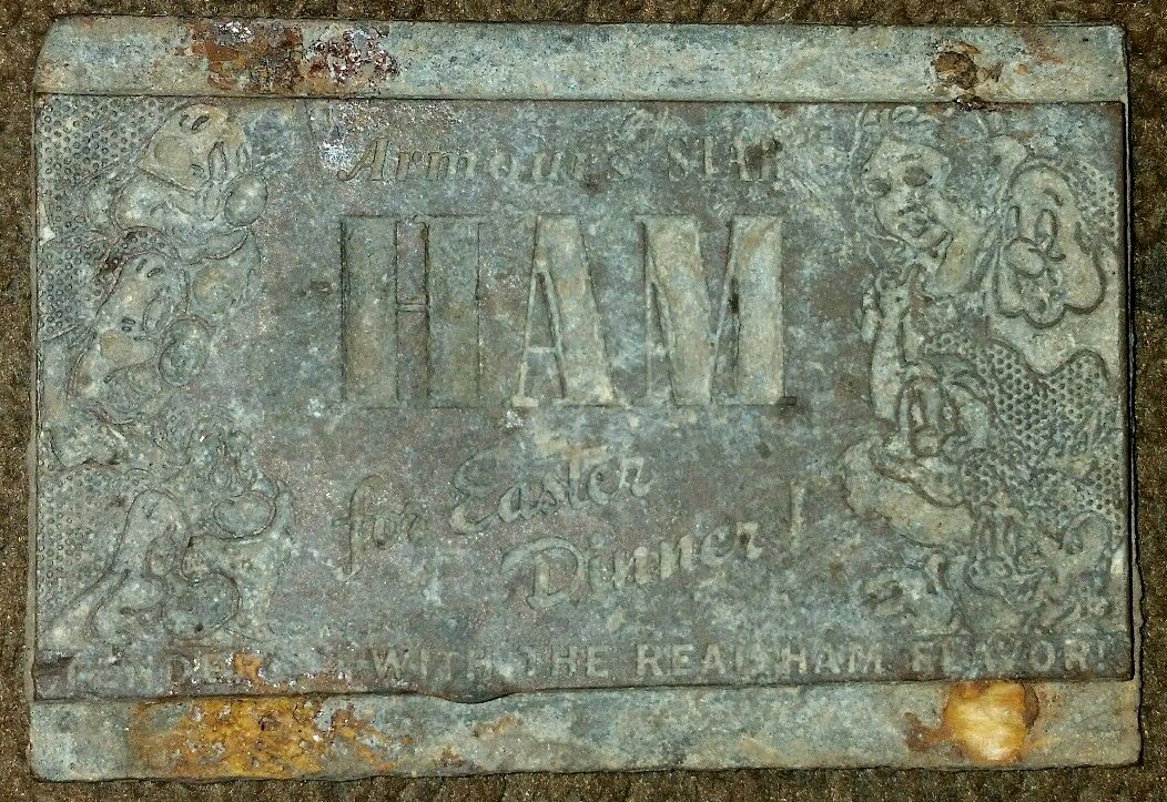 Filmic Light - Snow White Archive: Armour's Star Ham - Easter Meat Stamp