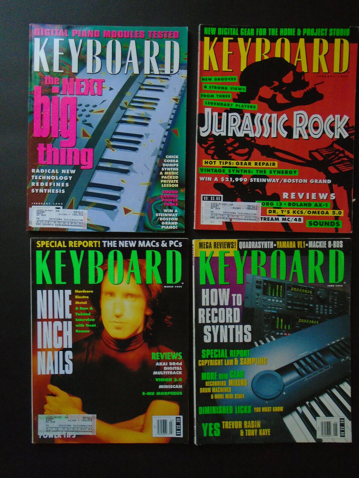 MATRIXSYNTH: Lot of 41 "Keyboard" 1990's Magazines