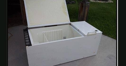 Repurpose an old refrigerator into an ice chest