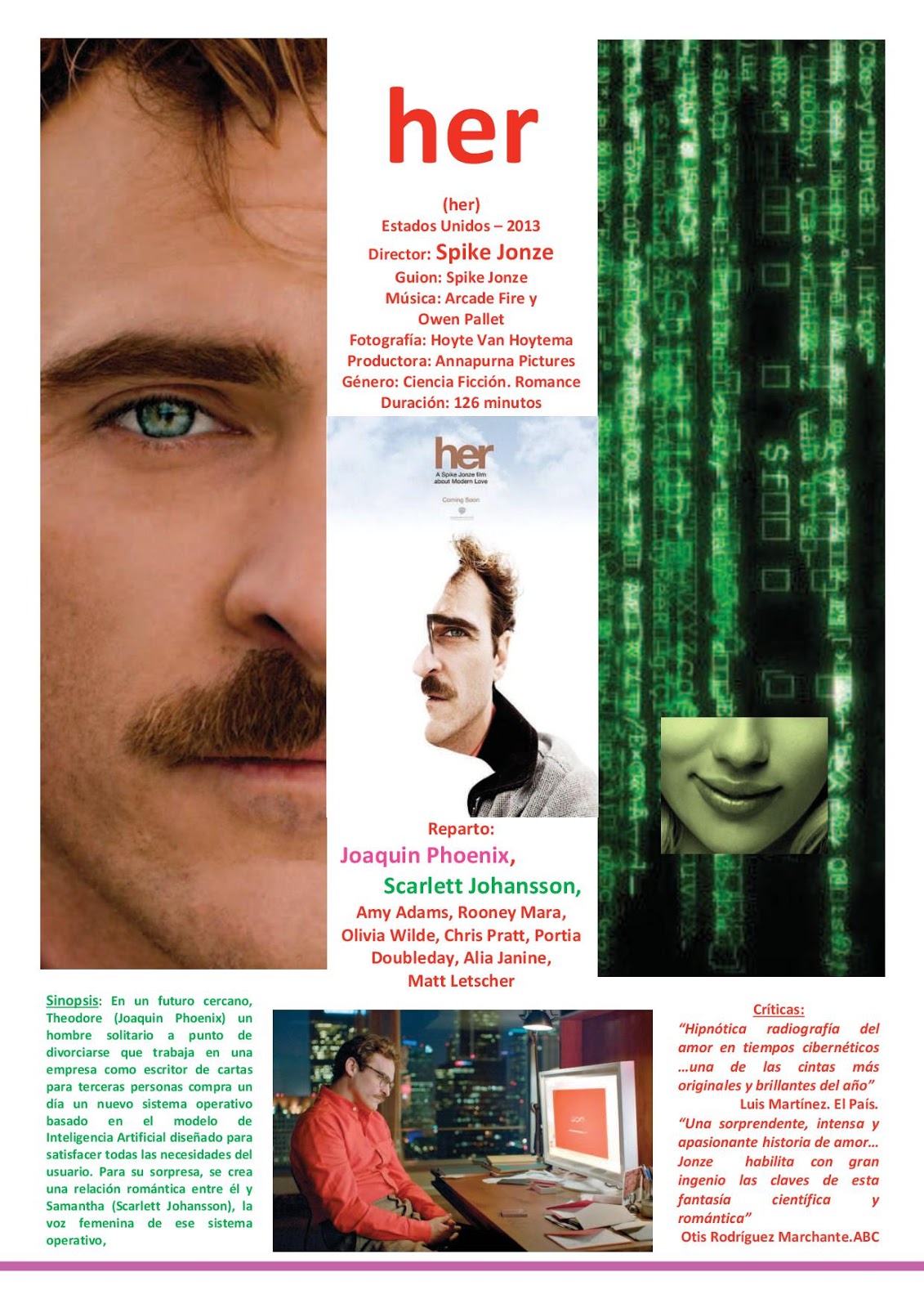 Cineando en Ubrique: Película nº 188/VII Her (2013)